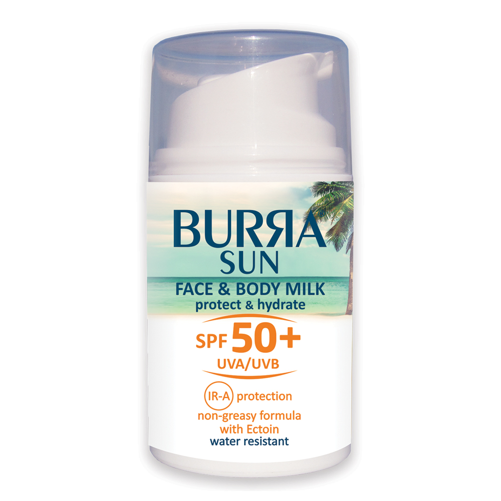 Burra Sun Face & Body spf 50+, 50ml • Proizvod • Esensa