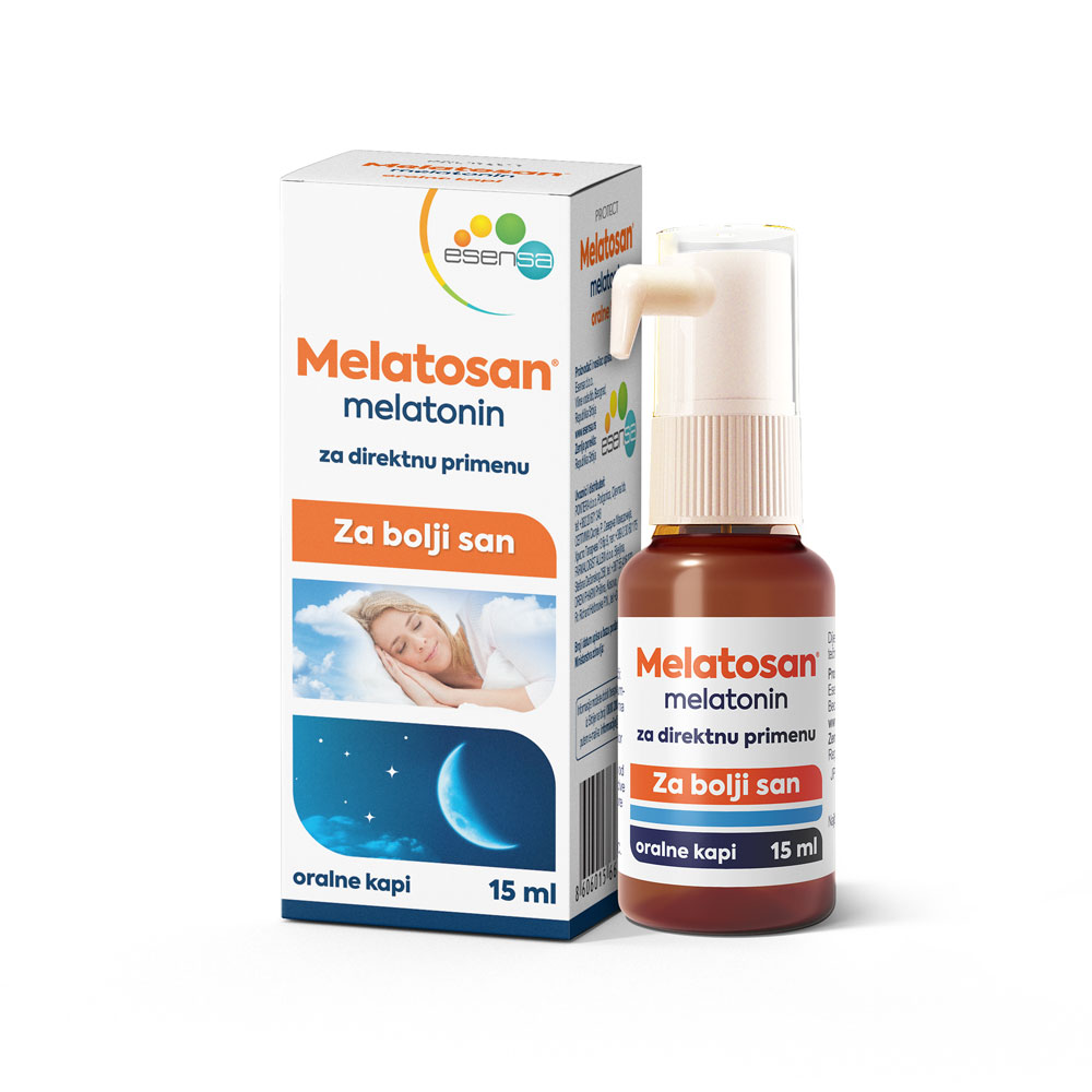 Melatosan Melatonin oralne kapi, 15 ml • Proizvod • Esensa
